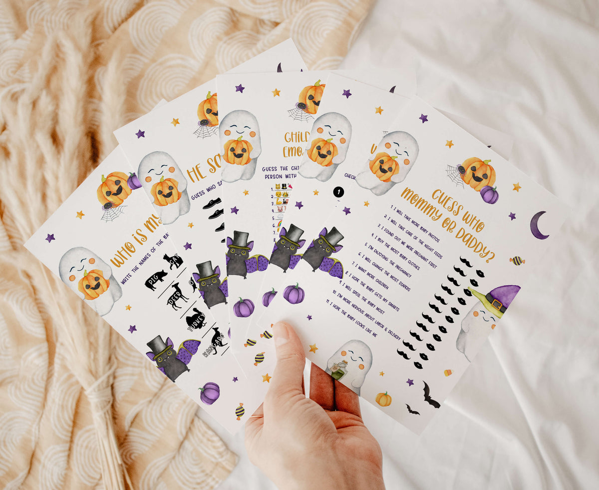 Editable A Little Boo Baby Shower Games Bundle – Cuddle Palette