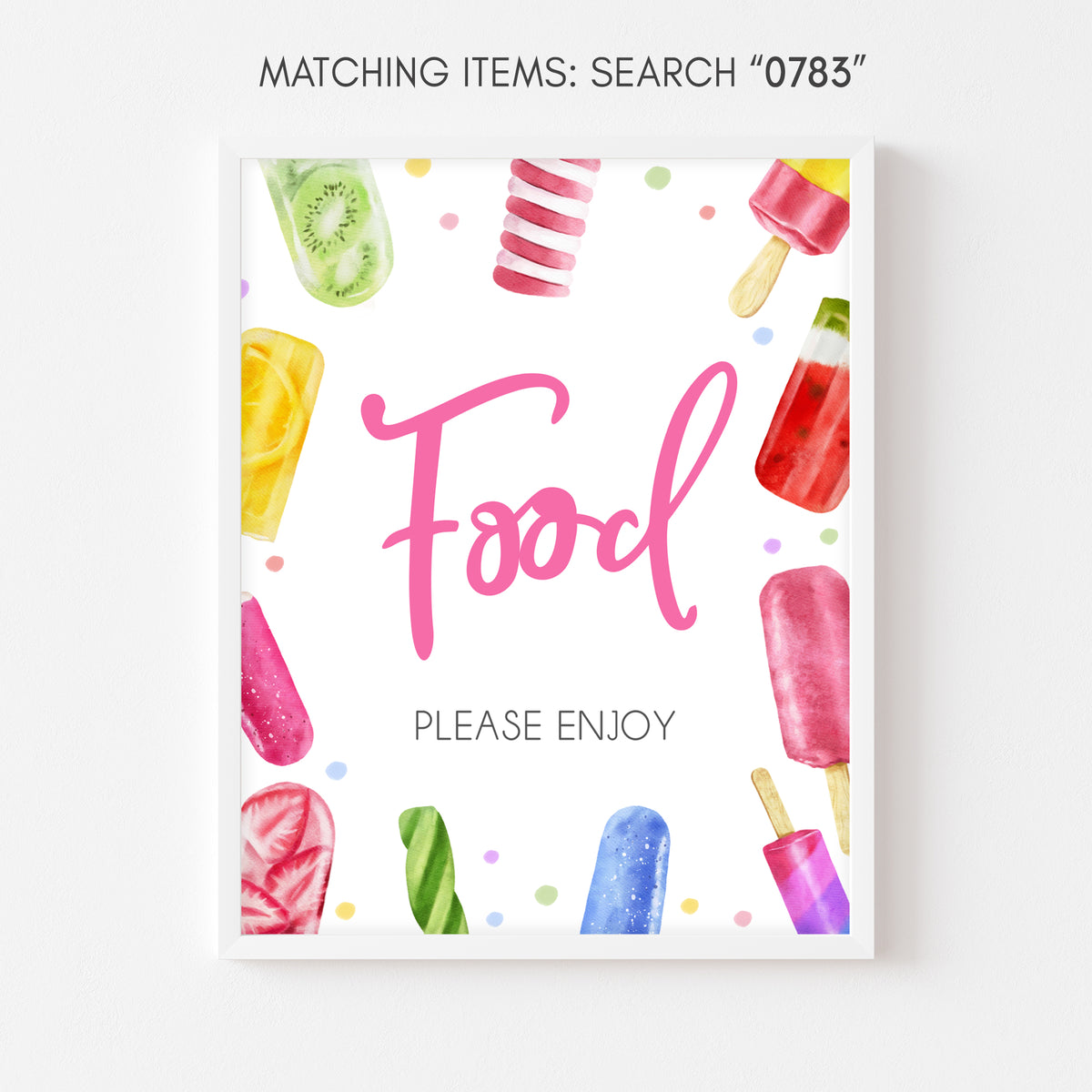 Popsicle Baby Shower Food Sign – Cuddle Palette