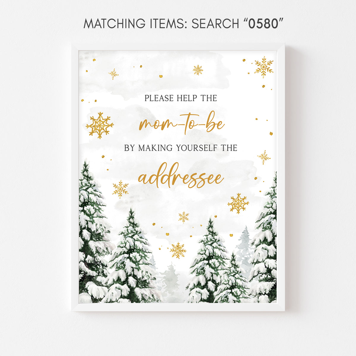 Baby It's Cold Outside Baby Shower Envelope Station Sign – Cuddle Palette