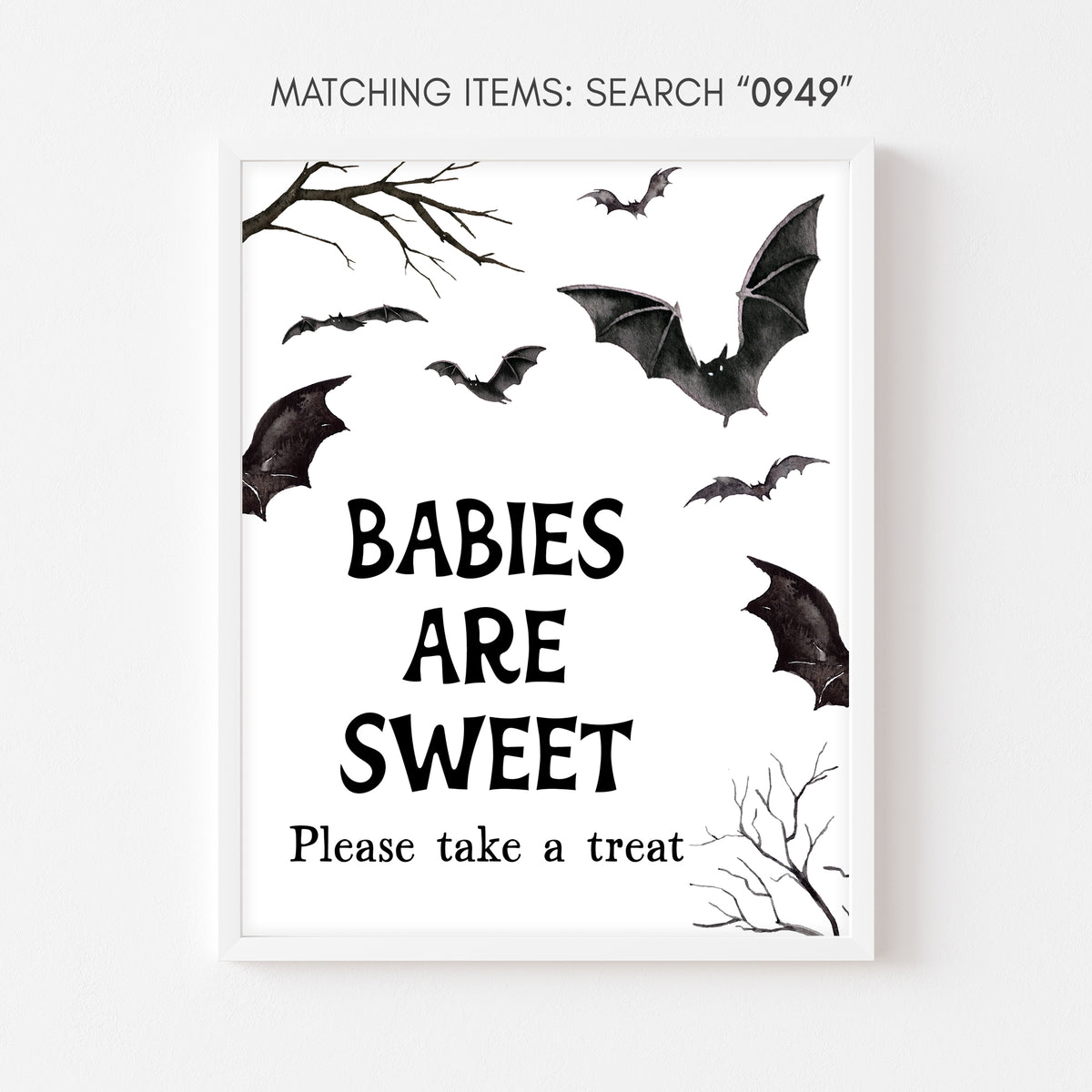 We’re Going Batty Baby Shower Babies are Sweet Sign – Cuddle Palette