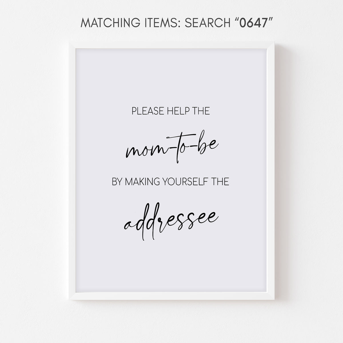 Minimalist Baby Shower Envelope Station Sign – Cuddle Palette