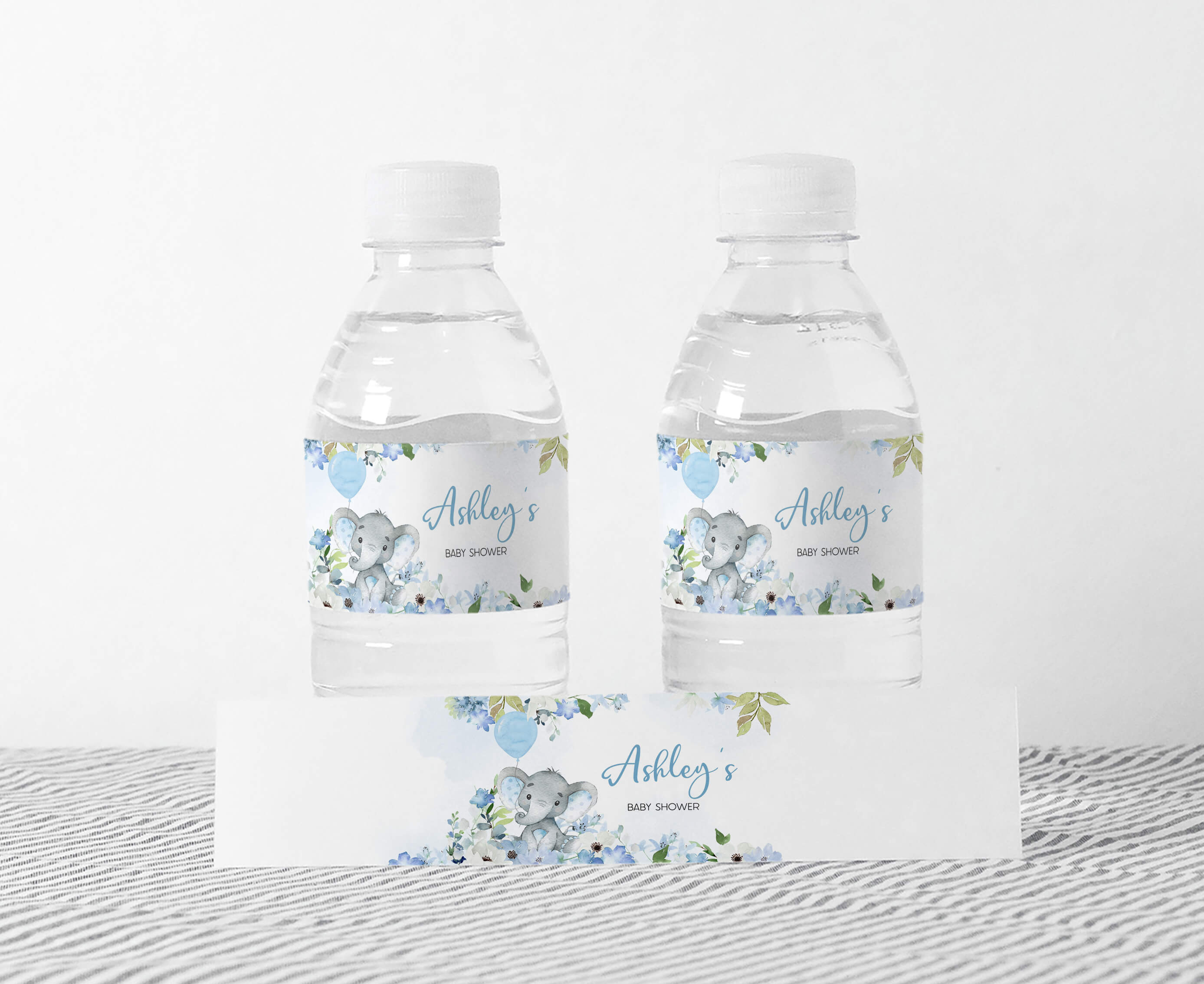 Editable A Little Peanut is on the Way Baby Shower Bottle Label ...