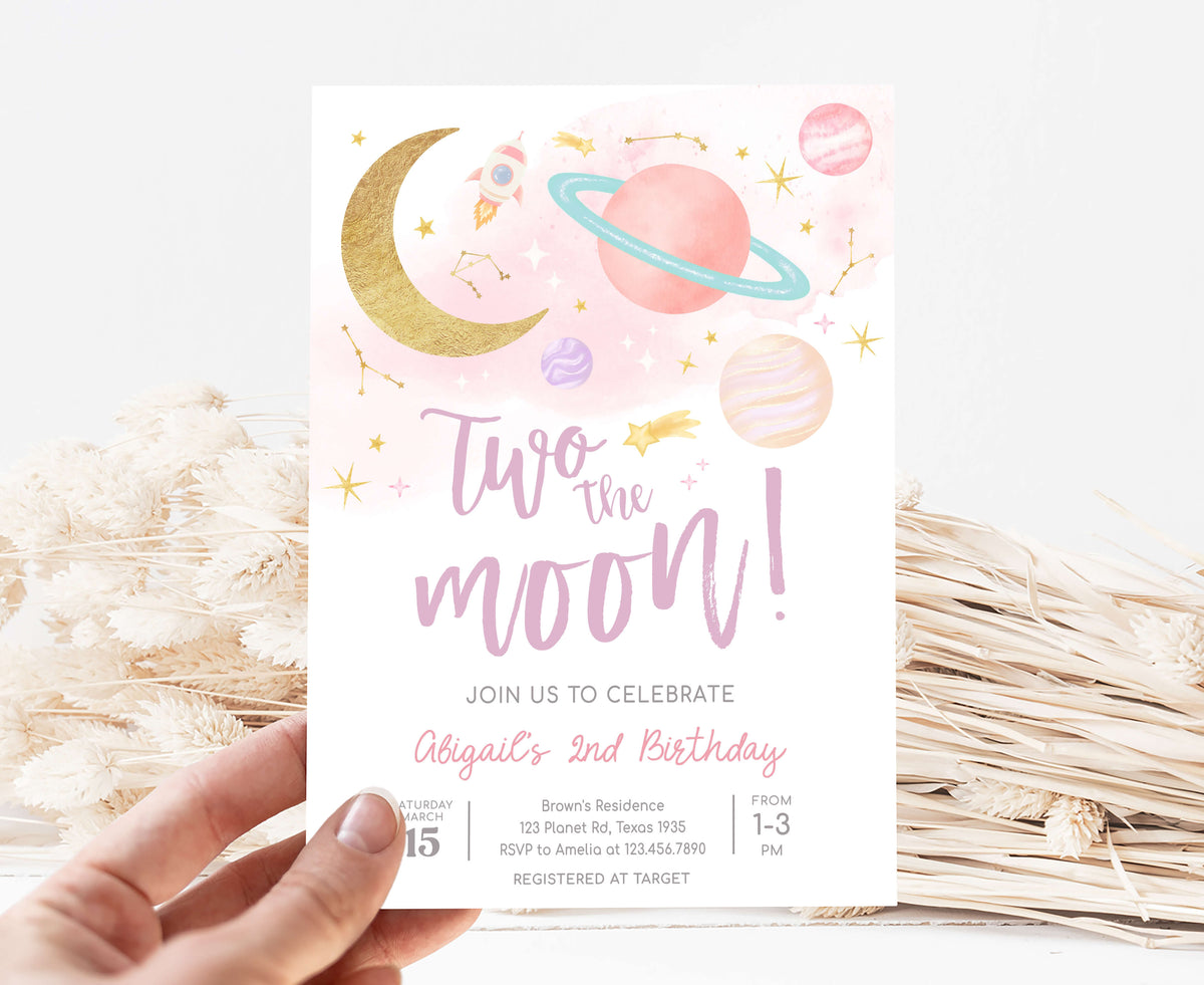 Editable Solar System Birthday Party Invitation – Cuddle Palette