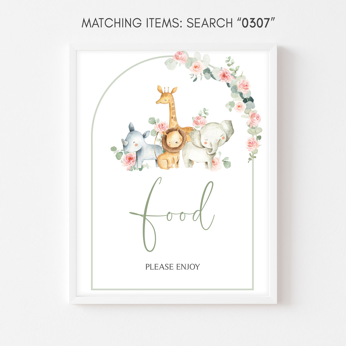 Food Station Sign for Baby Shower Printable – Cuddle Palette