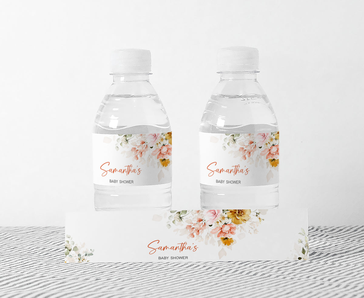 Spring Flowers Bottle Labels Printable – Cuddle Palette